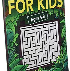 Mazes For Kids Ages 4-8: Maze Activity Book | 4-6, 6-8 | Workbook for Games, Puzzles, and Problem-Solving