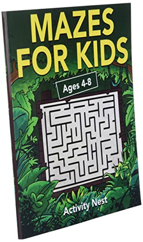 Mazes For Kids Ages 4-8: Maze Activity Book | 4-6, 6-8 | Workbook for Games, Puzzles, and Problem-Solving