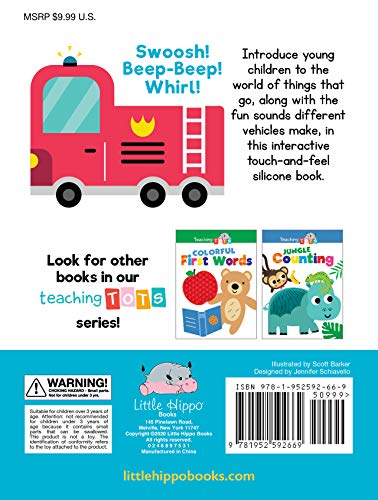 Things That Go Vroom - Silicone Touch and Feel Board Book - Sensory Board Book