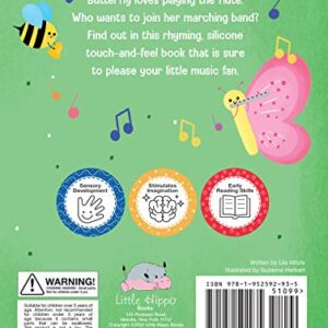 Butterfly's Marching Band - Silicone Touch and Feel Board Book - Sensory Board Book