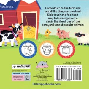 Farm Days with Cow - Touch and Feel Board Book - Sensory Board Book