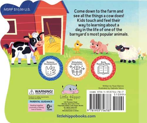 Farm Days with Cow - Touch and Feel Board Book - Sensory Board Book