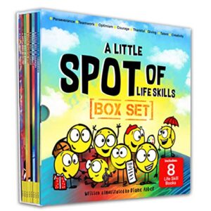 A Little SPOT of Life Skills 8 Book Box Set (Books 17-24: Courage, Perseverance, Teamwork, Talent, Thankful, Optimism, Creativity, & Giving)