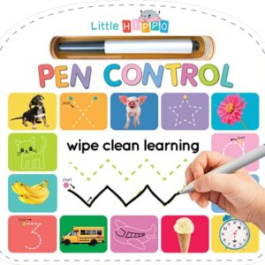 Write & Wipe Pen Control - Children's Novelty Learning Board Book - Wipe Clean - Educational