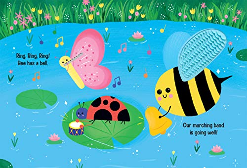 Butterfly's Marching Band - Silicone Touch and Feel Board Book - Sensory Board Book