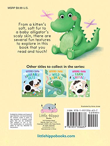 Baby Animals: A Touch and Feel Book - Children's Board Book - Educational