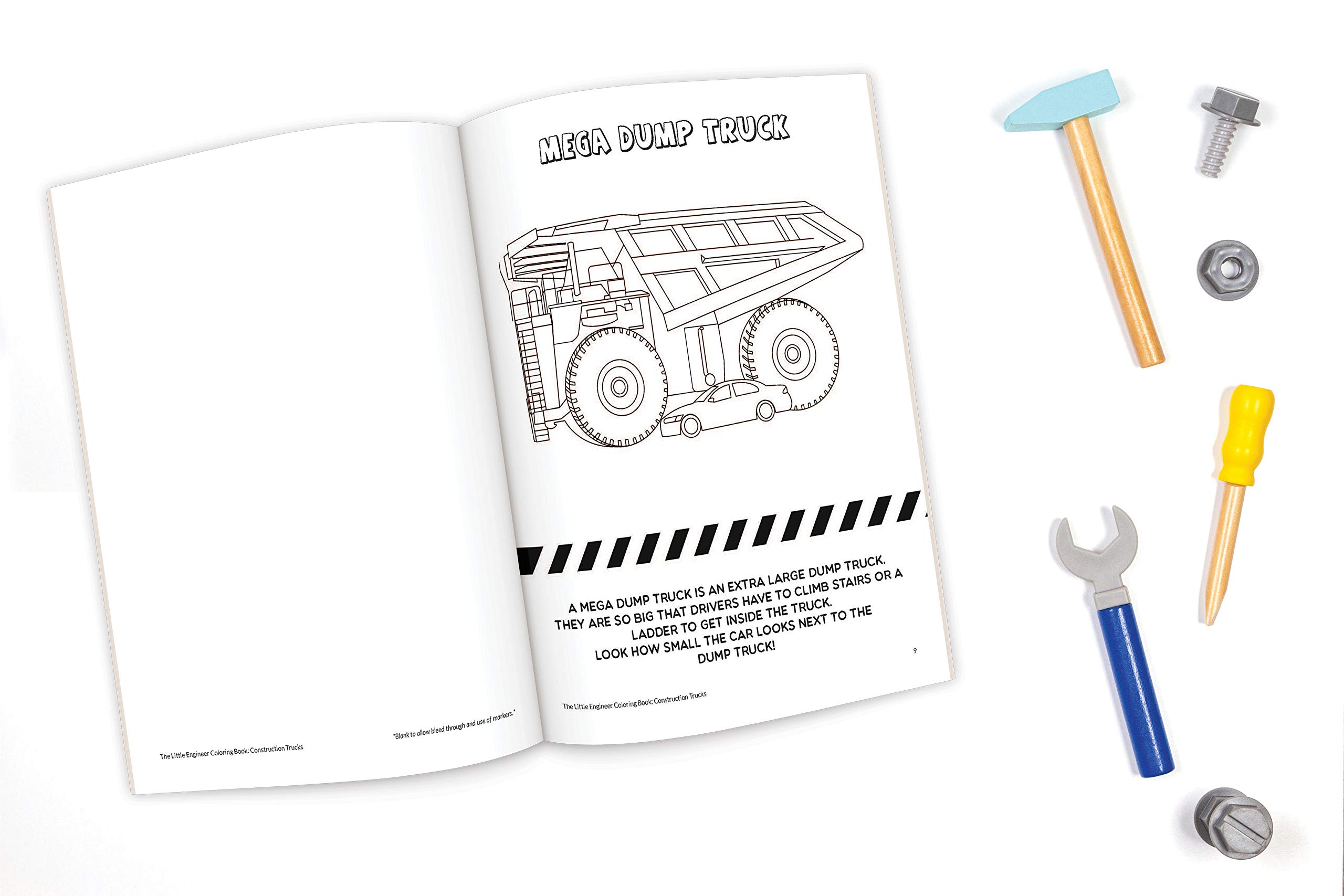 The Little Engineer Coloring Book - Construction Trucks: Fun and Educational Construction Truck Coloring Book for Preschool and Elementary Children