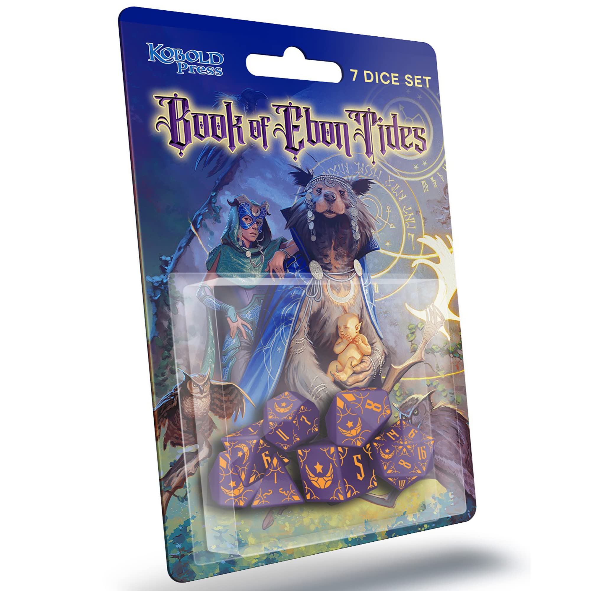 Book of Ebon Tides 7 Dice Set