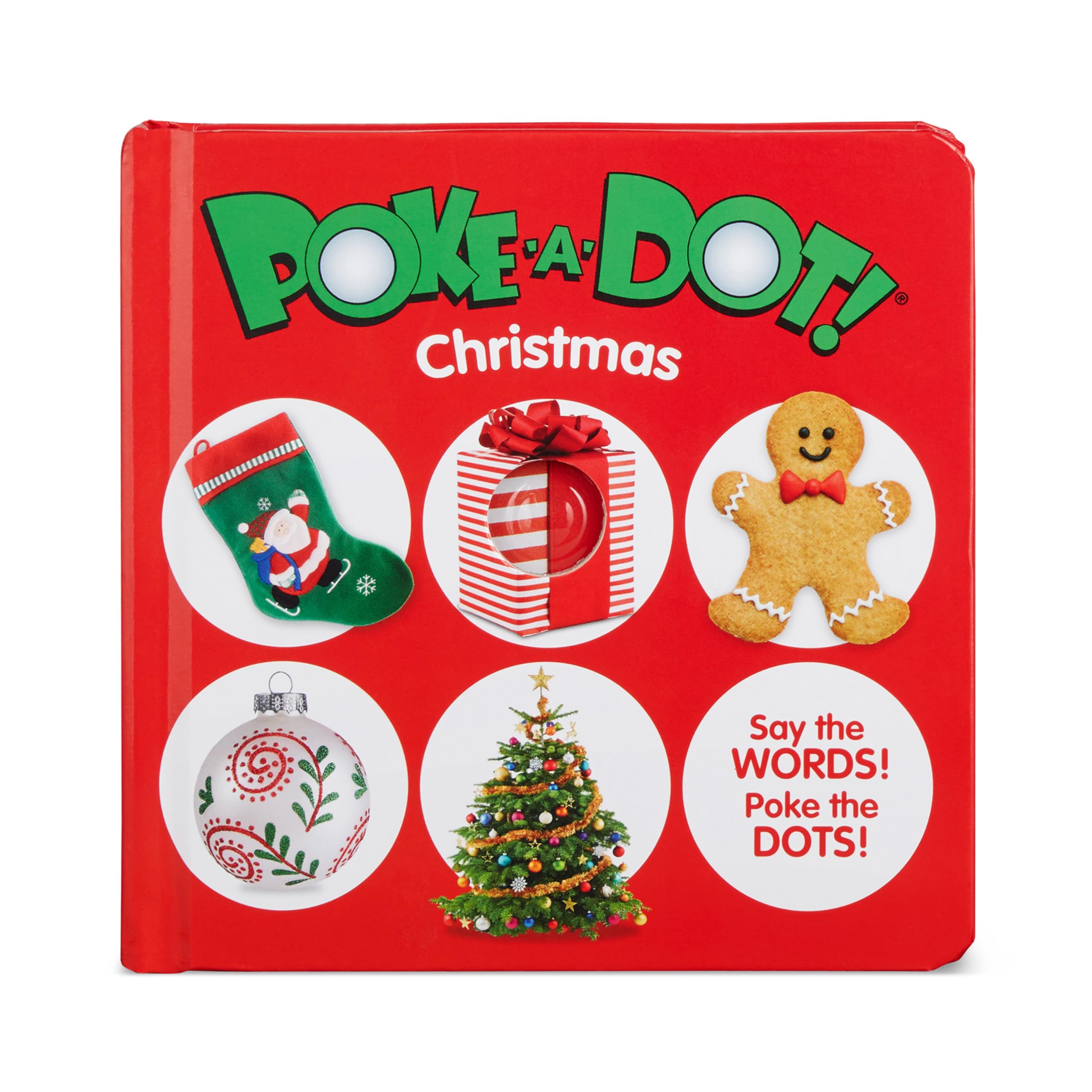 Melissa & Doug Children’s Book – Poke-a-Dot: Christmas (Board Book with Buttons to Pop)