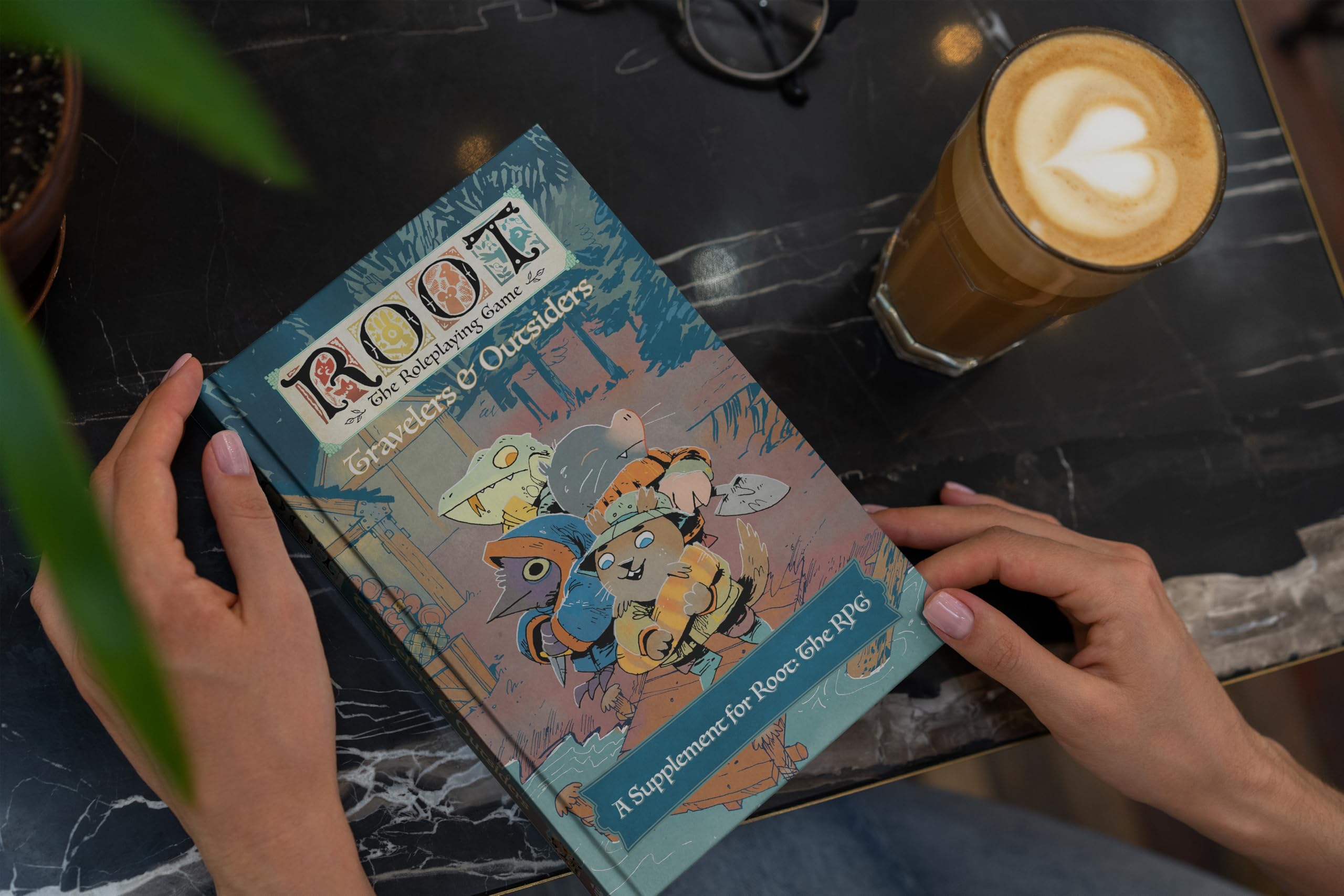 Magpie Games Travelers & Outsiders - Root: The Roleplaying Game Expansion, Hardcover Tabletop RPG Rulebook, Full-Color, Iconic Art by Kyle Ferrin