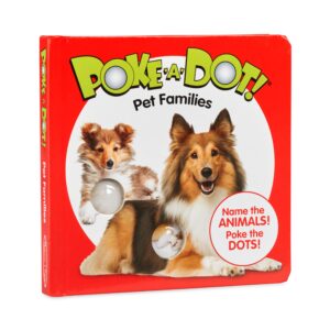 melissa & doug children’s book – poke-a-dot: pet families (board book with buttons to pop)