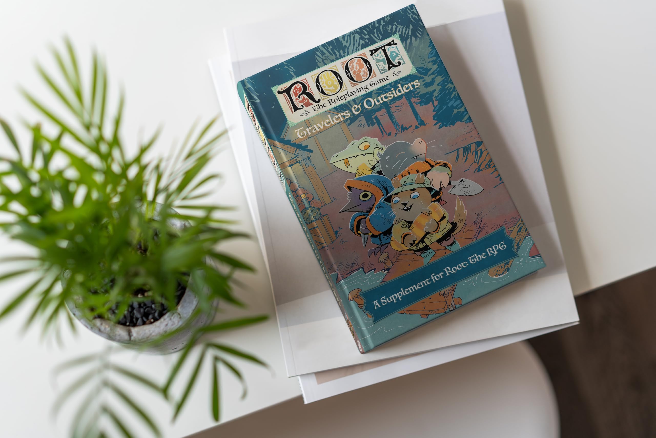 Magpie Games Travelers & Outsiders - Root: The Roleplaying Game Expansion, Hardcover Tabletop RPG Rulebook, Full-Color, Iconic Art by Kyle Ferrin