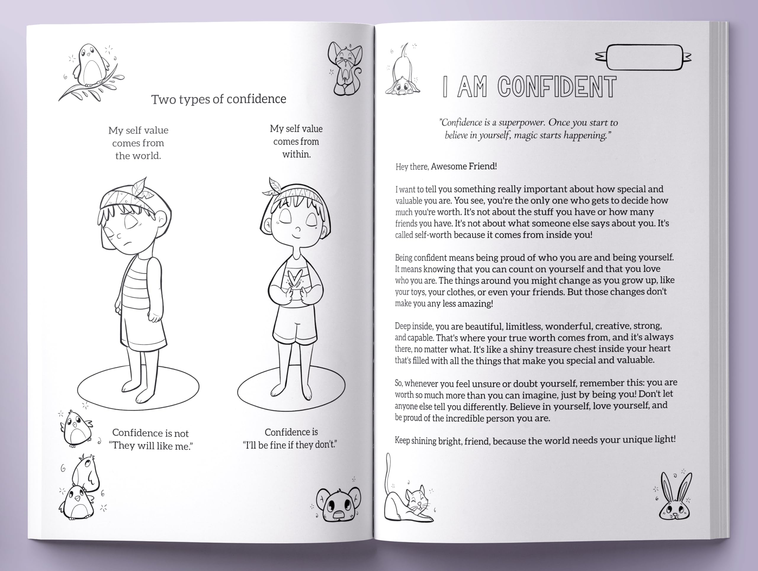 Mindful Affirmations and Activities: A Kid’s guide with 50 Positive Mantras and Activities to Manage Emotions, Grow Mindful, Strong and Confident (Hey Girl!)