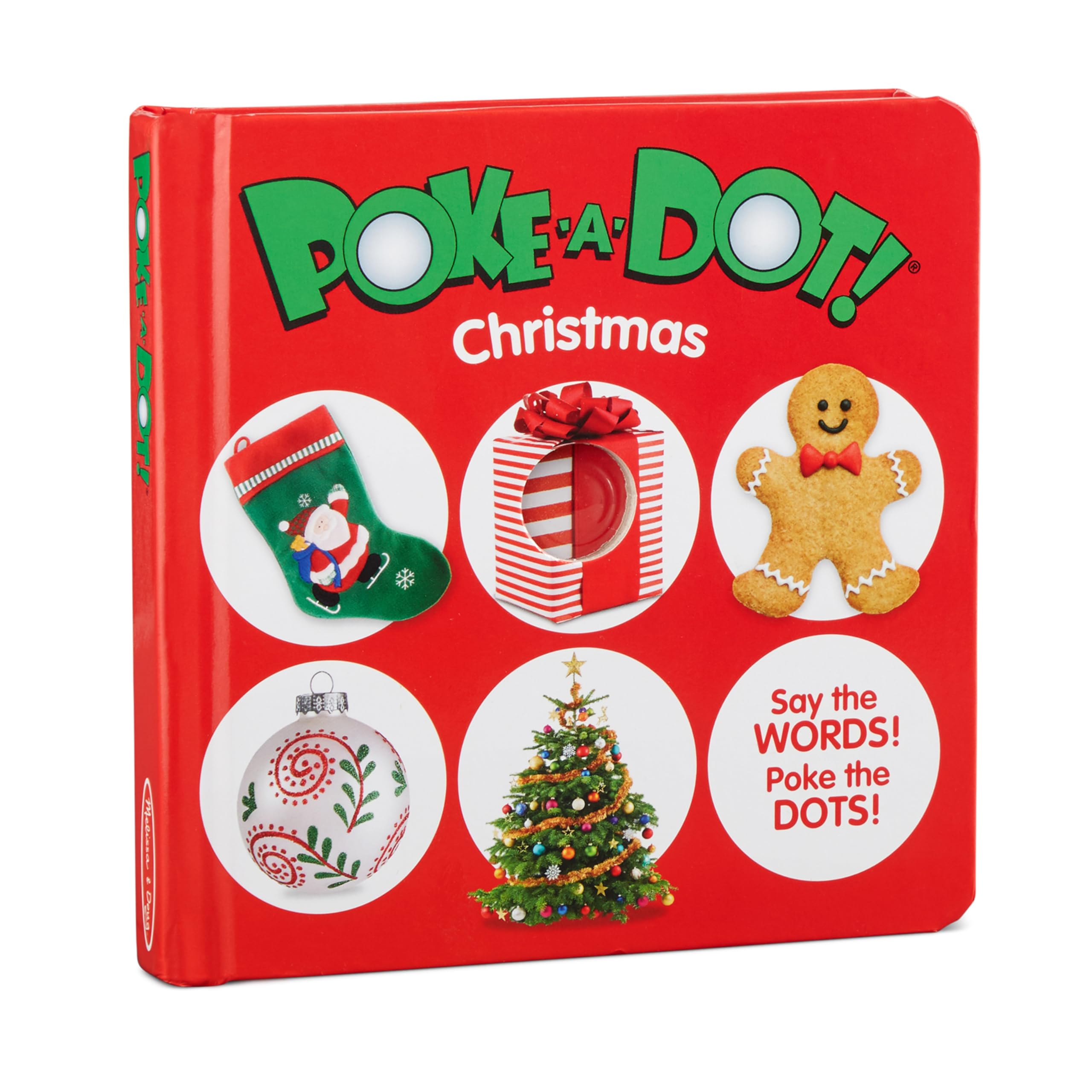 Melissa & Doug Children’s Book – Poke-a-Dot: Christmas (Board Book with Buttons to Pop)