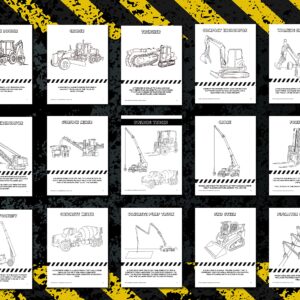 The Little Engineer Coloring Book - Construction Trucks: Fun and Educational Construction Truck Coloring Book for Preschool and Elementary Children