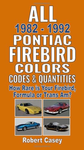 All 1982-1992 Pontiac Firebird Colors, Codes & Quantities: How Rare is Your Firebird, Formula, or Trans Am?