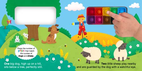 Farm Counting Adventure - Children's Touch and Pop Board Book with Fidget Pop Toy