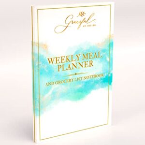 graceful by design's weekly meal planner and grocery list notebook