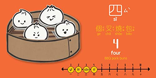 Counting With Dim Sum - Traditional: A Bilingual Book in English and Mandarin with Traditional Characters, Zhuyin, and Pinyin (Bitty Bao) (English and Chinese Edition)