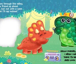 POPasaurus - Children's Touch and Pop Board Book with Fidget Pop Toy