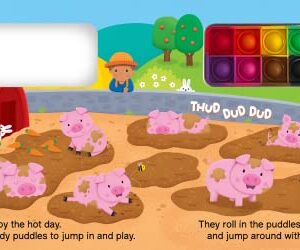 Farm Counting Adventure - Children's Touch and Pop Board Book with Fidget Pop Toy