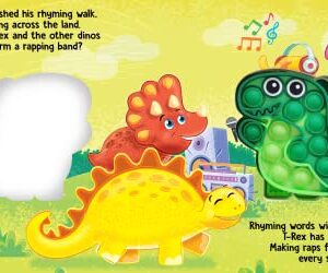 POPasaurus - Children's Touch and Pop Board Book with Fidget Pop Toy