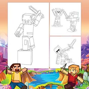 MINECRAFT'S COLORING BOOK: Minecrafter's Coloring Activity Book: Hours of Coloring Fun (An Unofficial Minecraft Book)