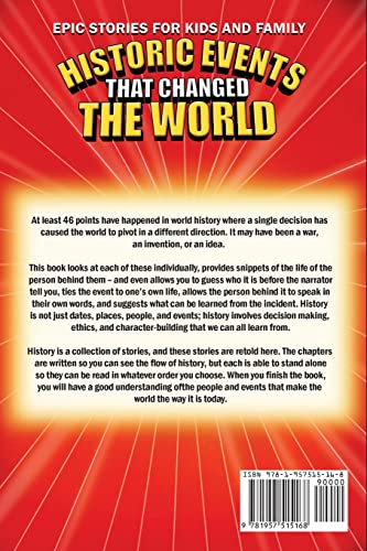 Epic Stories For Kids and Family - Historic Events That Changed The World: Fascinating History to Inspire & Amaze Young Readers