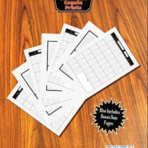 Monthly Blank Calendar: 8.5x11 Undated Calendar Fillable Templates for Office, School or Home, Sun-Sat, Pages For Notes And To-Do Agenda