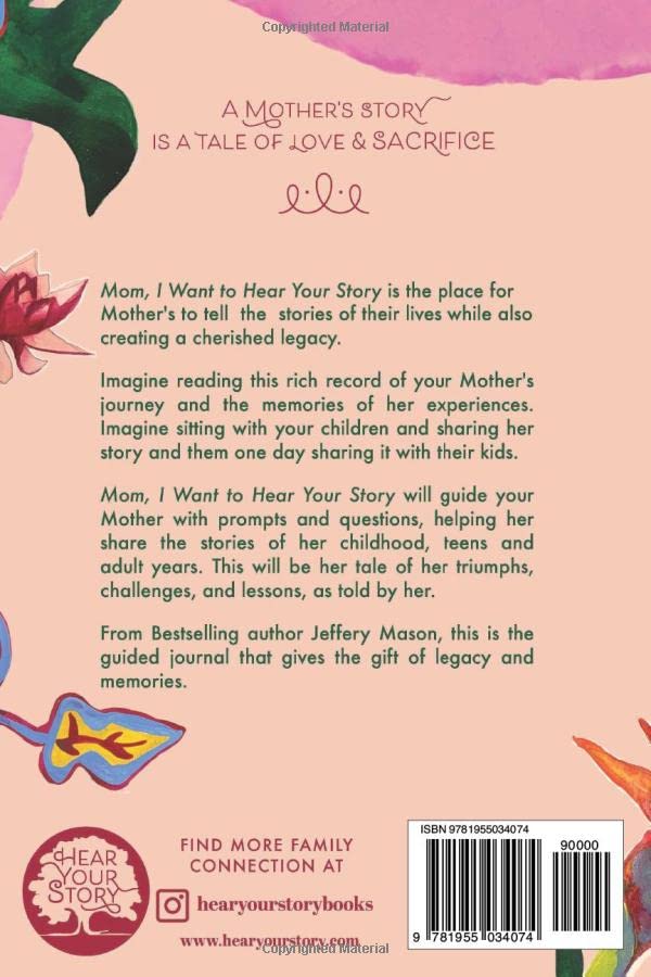 Mom, I Want to Hear Your Story: A Mother's Guided Journal to Share Her Life & Her Love (Paradise Cover) (Hear Your Story Books)