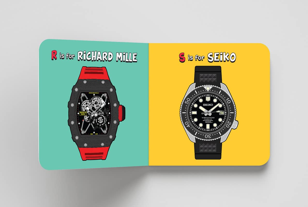 ABCs for the Future Watch Collectors Kids Book: R is for Rolex Alphabet book for Adults and Kids, Fun Watches Children's Book, Timepiece Gift for Parents by Diaper Book Club