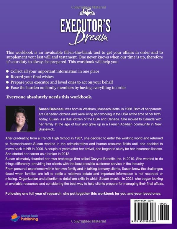 Executor's Dream: The Ultimate Workbook to Help Prepare Your Estate for Your Executor