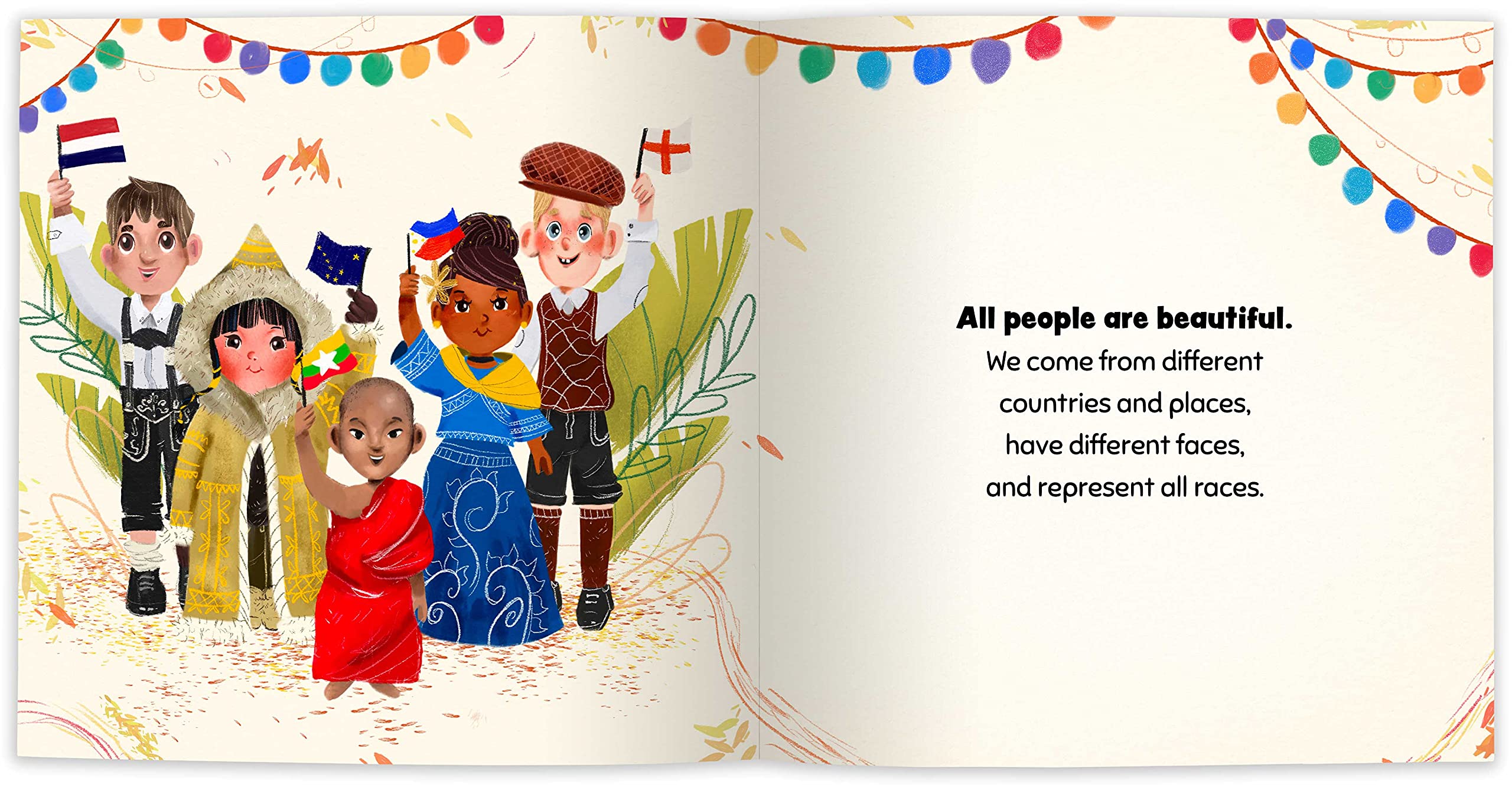 All People Are Beautiful - Children's Diversity Book That Teaches Acceptance and Belonging, and How to Feel Comfortable In the Skin You Live In - A Child’s First Conversation About Race