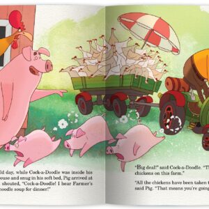 Cock-a-Doodle Chicken Noodle - Children’s Book for Ages 4-9, A Barnyard Adventure about Learning to Have Kindness and Self-Compassion for Others, Standing Up to Bullying, & Developing Humility