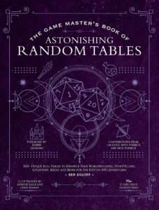 the game master's book of astonishing random tables: 300+ unique roll tables to enhance your worldbuilding, storytelling, locations, magic and more ... rpg adventures (the game master series)