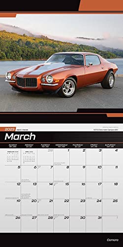 Camaro OFFICIAL | 2023 12 x 24 Inch Monthly Square Wall Calendar | BrownTrout | Chevrolet Motor Muscle Car