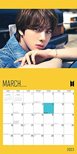 BTS OFFICIAL | 2023 12 x 24 Inch Monthly Square Wall Calendar | BrownTrout | K-Pop Bangtan Boys Music