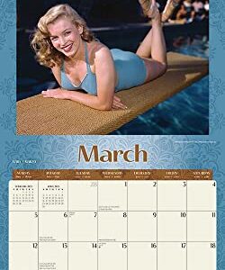 Marilyn Monroe OFFICIAL | 2023 12 x 24 Inch Monthly Square Wall Calendar | Foil Stamped Cover | BrownTrout | USA American Actress Celebrity