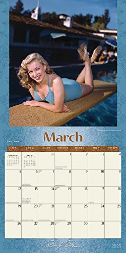 Marilyn Monroe OFFICIAL | 2023 12 x 24 Inch Monthly Square Wall Calendar | Foil Stamped Cover | BrownTrout | USA American Actress Celebrity