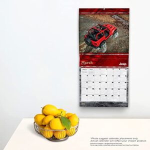 Jeep | 2023 OFFICIAL 12 x 24 Inch Monthly Square Wall Calendar | BrownTrout | Offroad Motor Car