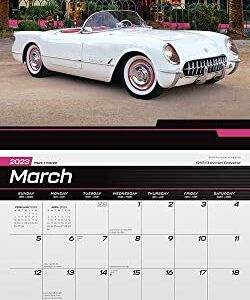 Corvette OFFICIAL | 2023 12 x 24 Inch Monthly Square Wall Calendar | BrownTrout | Chevrolet Motor Muscle Car