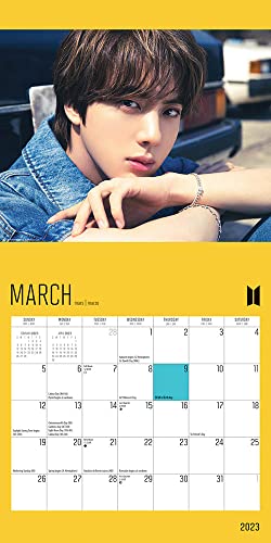 BTS OFFICIAL | 2023 7 x 14 Inch Monthly Mini Wall Calendar | BrownTrout | K-Pop Bangtan Boys Music