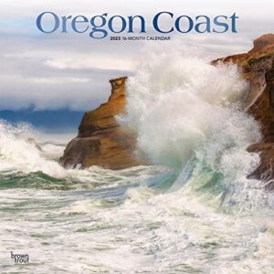 oregon coast | 2023 12 x 24 inch monthly square wall calendar | foil stamped cover | browntrout | usa united states of america pacific west state ocean sea nature