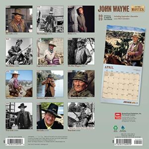 John Wayne in the Movies OFFICIAL | 2023 12 x 24 Inch Monthly Square Wall Calendar | Foil Stamped Cover | BrownTrout | USA American Actor Celebrity Duke