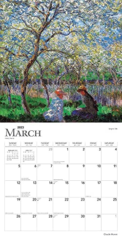 Claude Monet | 2023 12 x 24 Inch Monthly Square Wall Calendar | Foil Stamped Cover | BrownTrout | Impressionism Artist Paintings