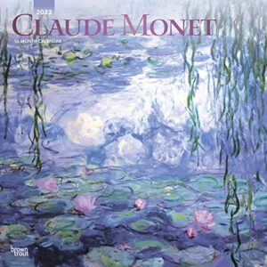 claude monet | 2023 12 x 24 inch monthly square wall calendar | foil stamped cover | browntrout | impressionism artist paintings