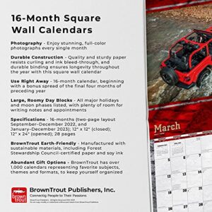 Jeep | 2023 OFFICIAL 12 x 24 Inch Monthly Square Wall Calendar | BrownTrout | Offroad Motor Car