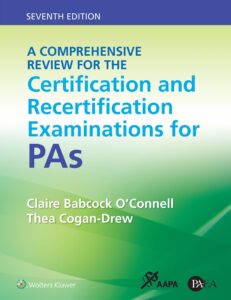 a comprehensive review for the certification and recertification examinations for pas