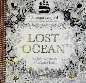 lost ocean: an inky adventure and coloring book for adults