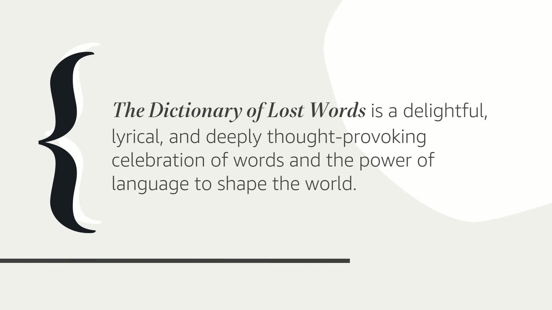 The Dictionary of Lost Words: Reese's Book Club: A Novel